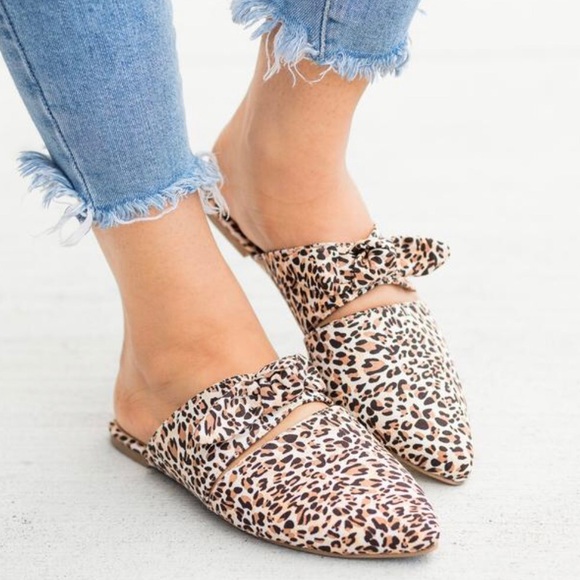 Shoes | Leopard Print Loafer Mules | Poshmark